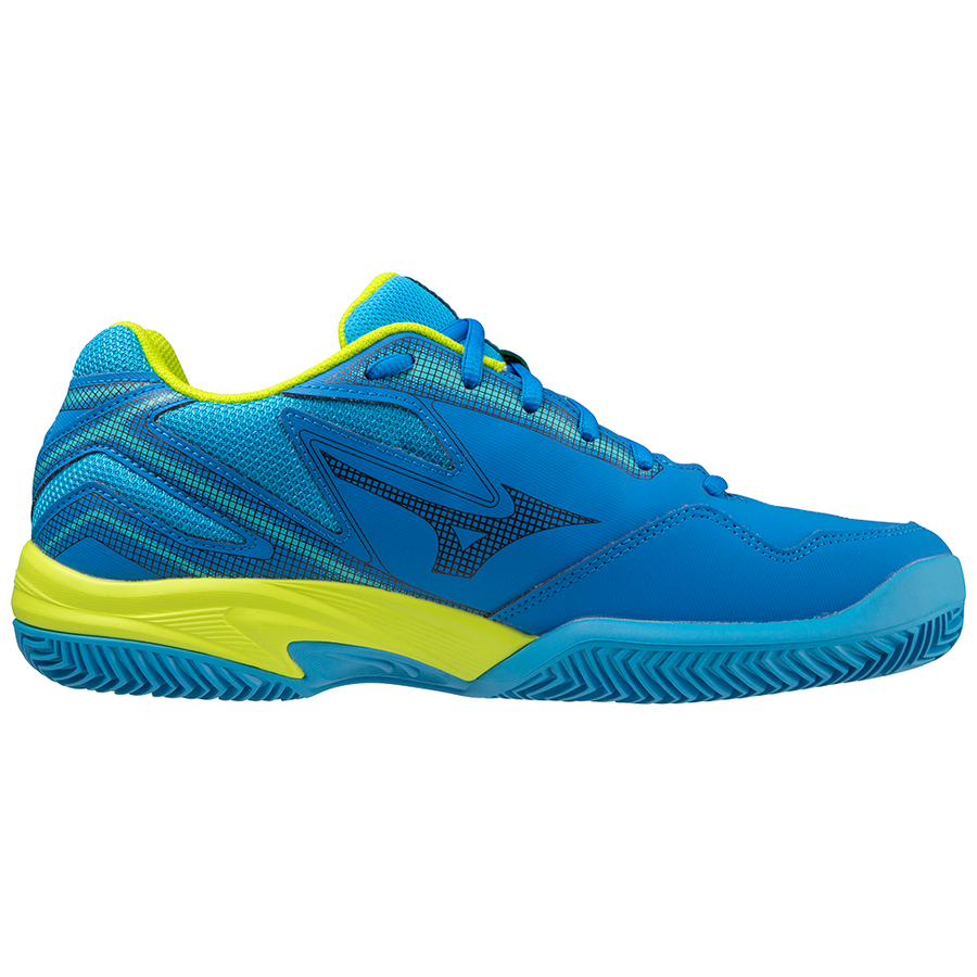 MIZUNO - BREAK SHOT 4 CC SCARPA PADEL BLU/GIALLO FLUO – Apex Store ...